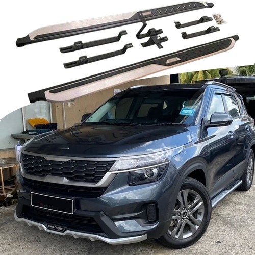 2PCS Side Step Nerf Bars Running Boards Fits For KIA Seltos 2021-2025 ...