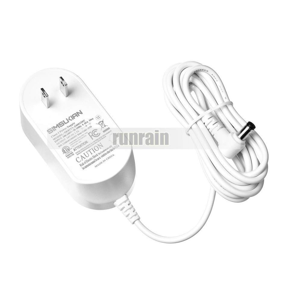 CND LED Lamp NCL01-W36D-VACU-CCN09 AC Power Adapter 24V 1.5A SK05T ...
