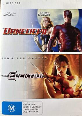 DVD NEW: Daredevil + Elektra (2 Disc Set) - 2003 Superhero + 2005 ...