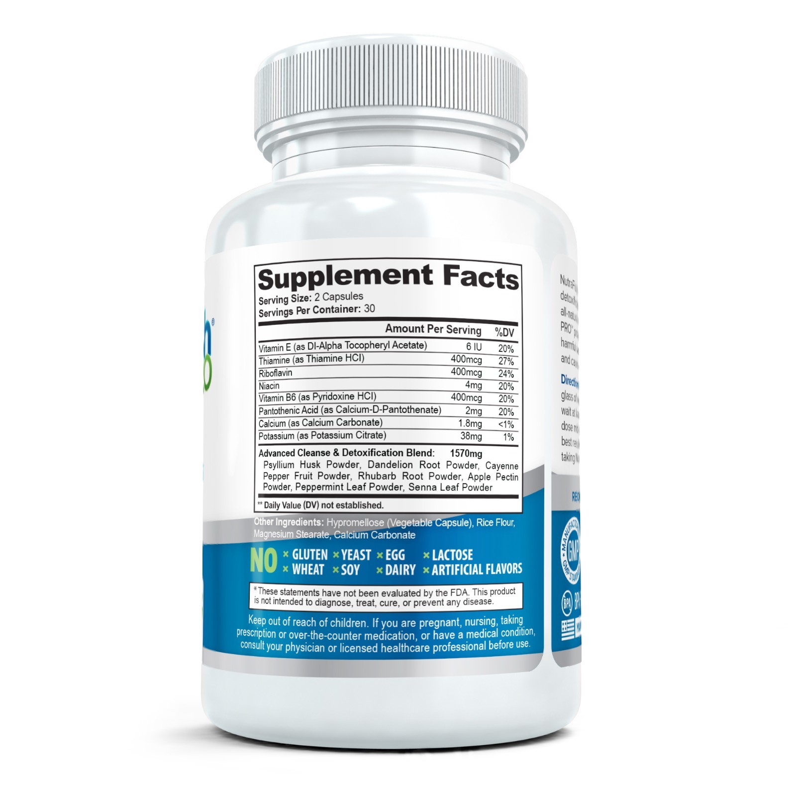 NutraFlush #1 COLON CLEANSE Detox Cleanser Pill ~ Best Cleansing Diet ...