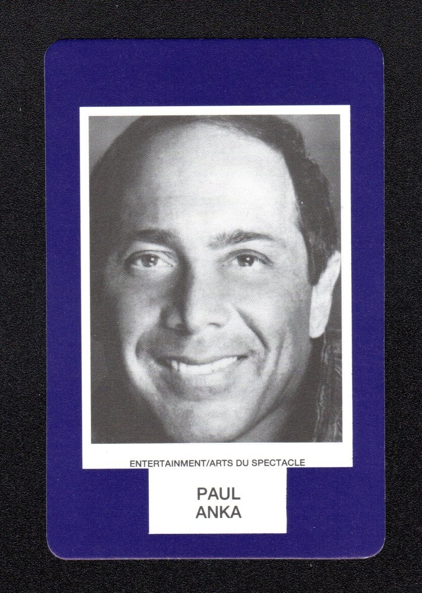 Paul Anka Singer 1993 Face To Face Game Card Canadian Issue | eBay