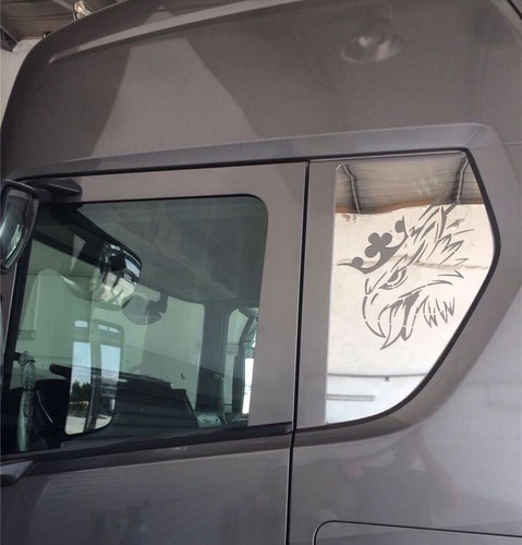 For Scania S / R series 2017-UP Chrome Bed Side Window Plate Trim 2 Pcs ...