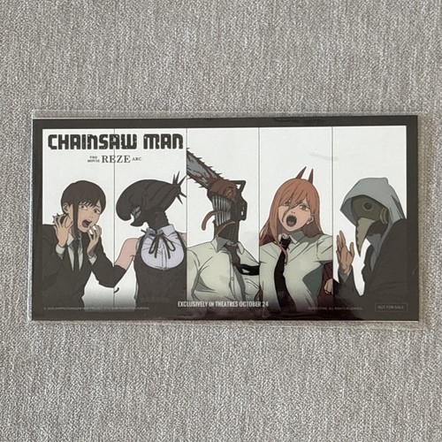 AMC Exclusive Chainsaw Man Reze Arc Clear Promo Card 8x4 New in Sleeve ...