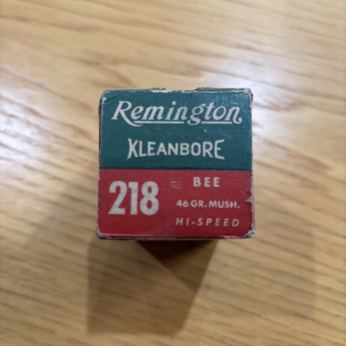 Vintage Empty Remington Kleanbore 218 Bee Hi-Speed Box Adapted ...