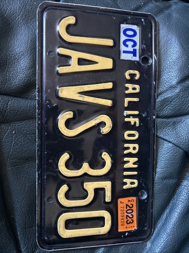 California Black License Plate Custom F350 Nissan 350Z | eBay