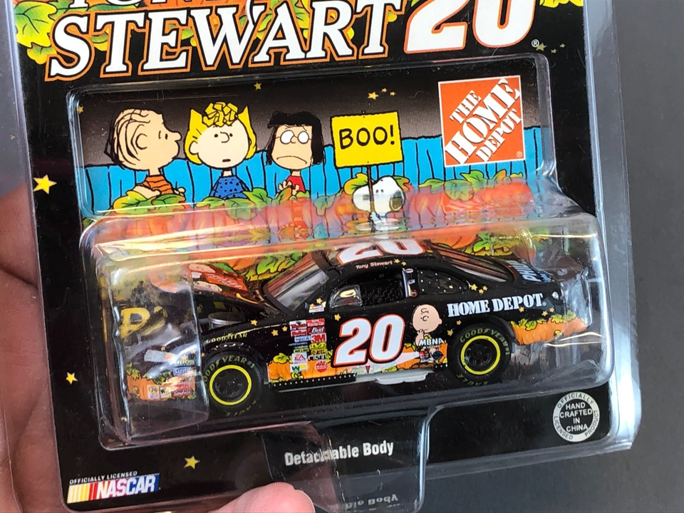 Lot of 6 ACTION 1:64 Diecast Cars JARRETT/BURTON/STEWART/HAMLIN Peanuts ...