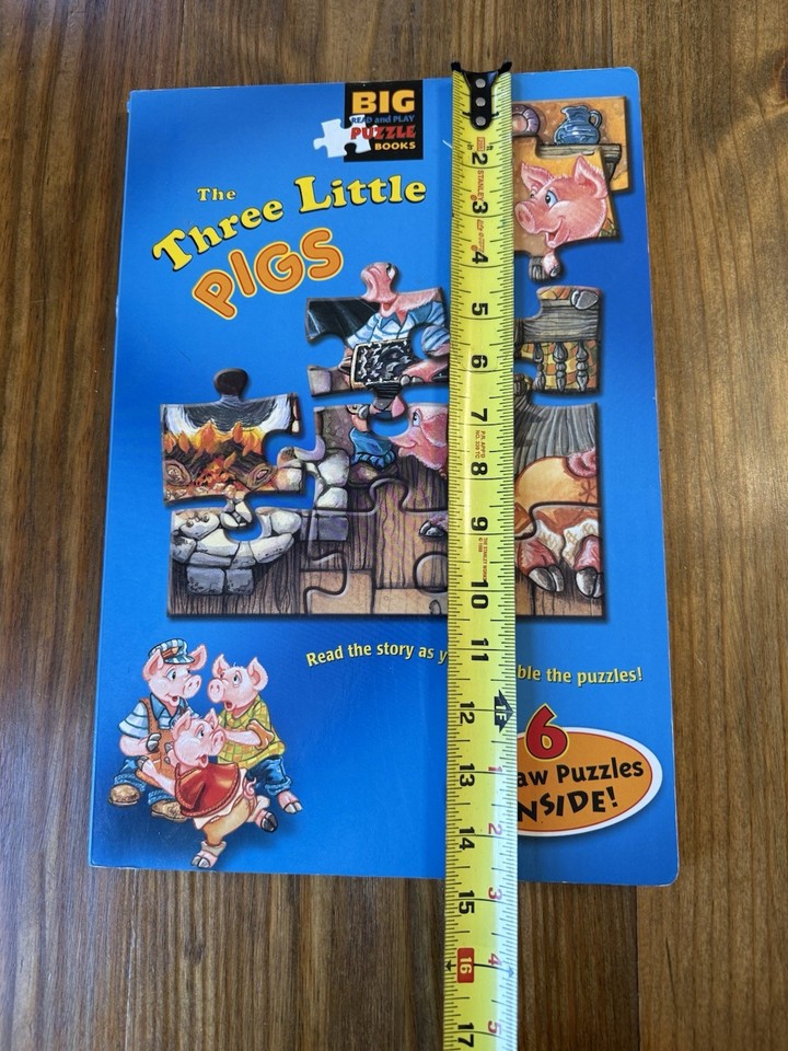 Three Little Pigs Big Puzzle Book 1998 | eBay