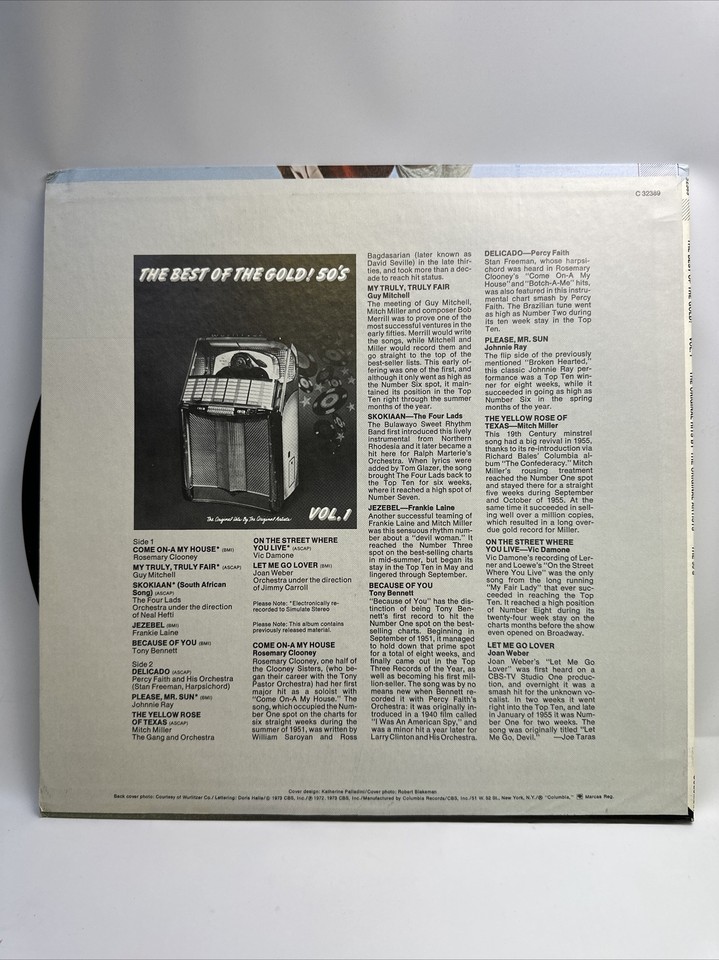 Various Artists The Best Of The Gold Vol 1 Record Album Vinyl LP | eBay