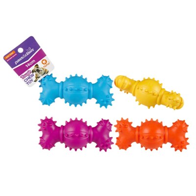 4 x Tough Spikey Bone Dog Chew Toys Pet Puppy Play Heavy Duty Dental ...