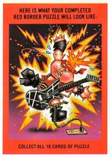 Garbage Pail Kids PUZZLE 1985 Series 2 RED Border COMPLETE 18 Pieces ...