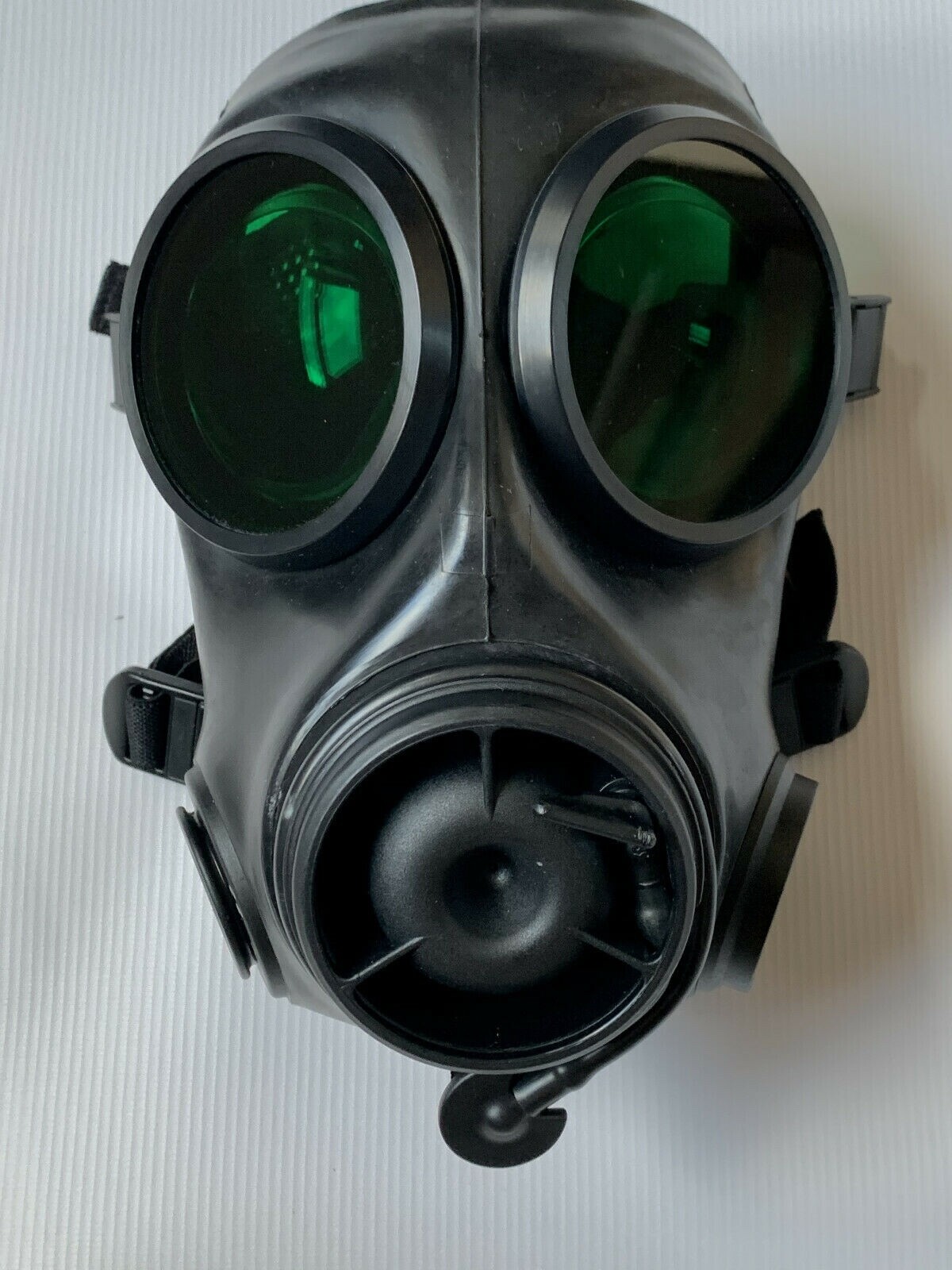 FM12 GAS MASK LENSES GENUINE SAS GREEN RUBBER OUTSERTS (GAS MASK NOT ...
