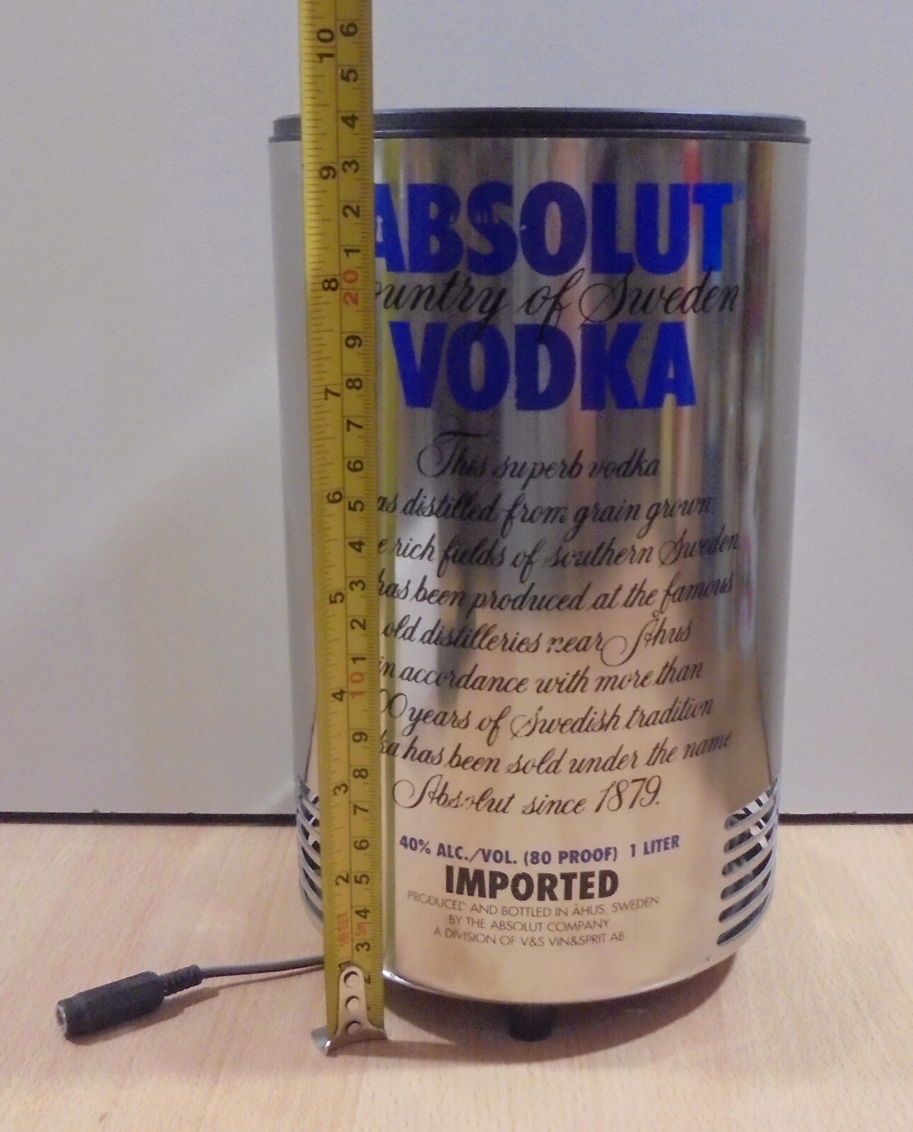 ABSOLUT VODKA ADVERTISIGN ELECTRIC BOTTLE COOLER FRIDGE | eBay