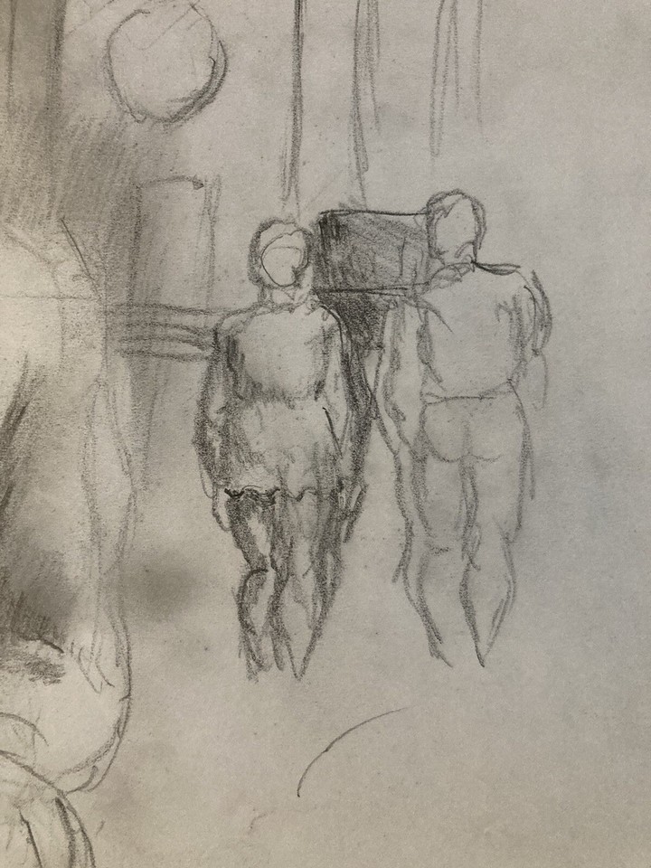 Very Beautiful Drawing Pencil Skull Skeleton Head 1960 Curiosity Art ...