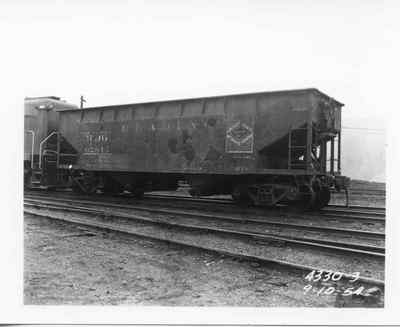 7BB307 RP 1954/60s READING RAILROAD COAL OFFSET HOPPER 82814 | eBay