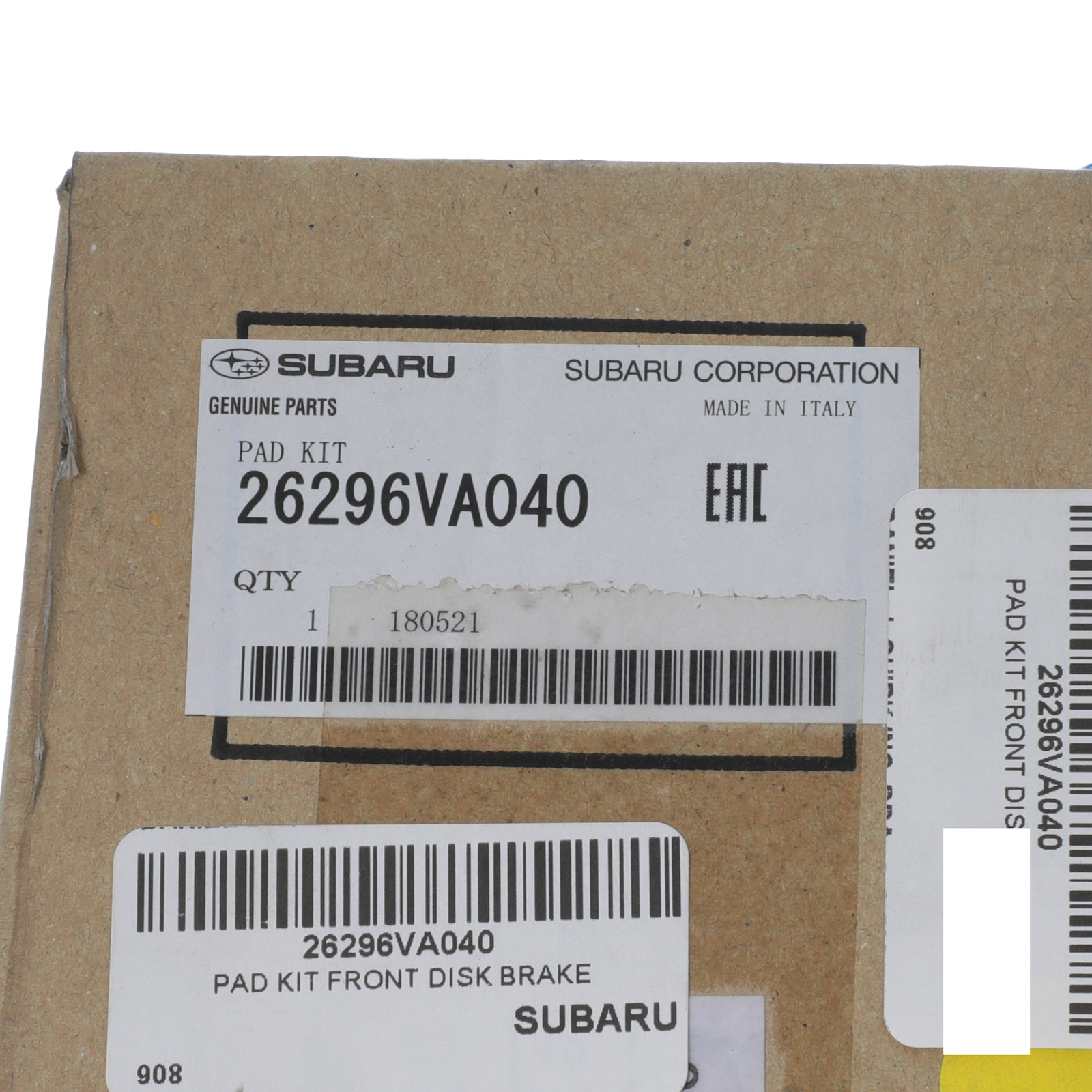 OEM NEW 2018-2024 Subaru WRX STI WRX Front Disc Brake Pads Set Kit ...