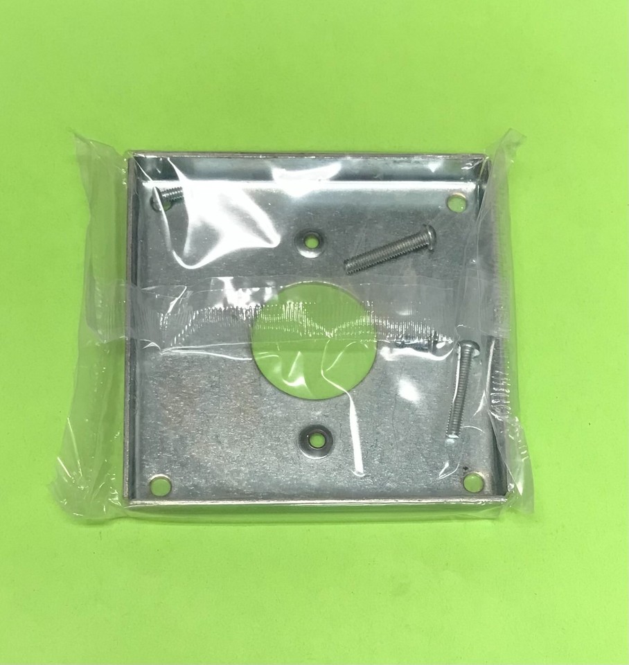 Bowers 454 4S Metal Square Electrical Box Cover Plate 1/2" Raised ...