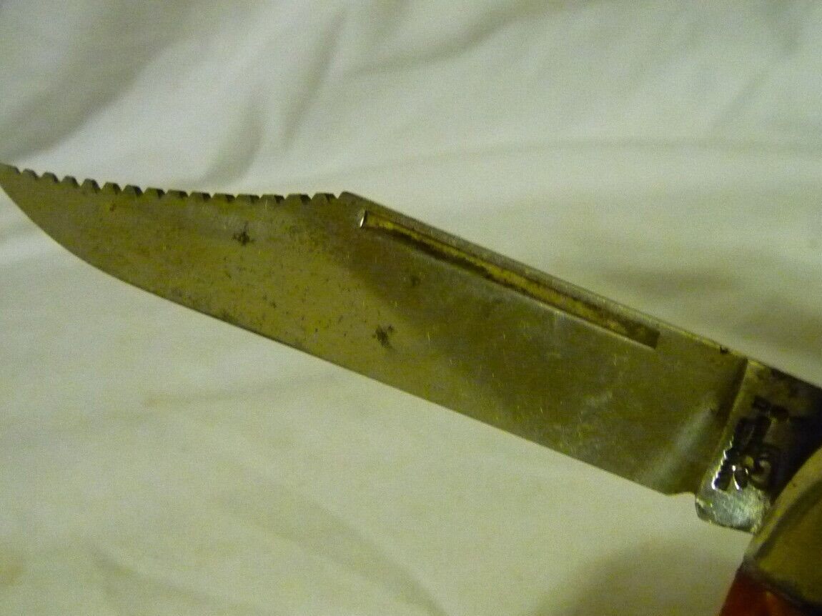 Hammer Brand Fancy Handle Toothpick Pocket Knife W/ RARE SERRATED TOP ...