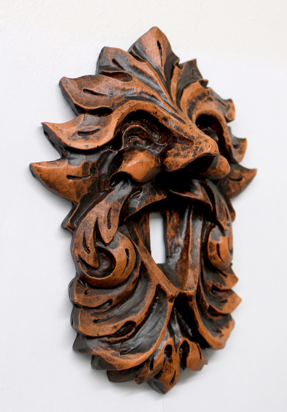 Laughing Leafman Switchplate Celtic Leaf Green Man Switch Plaque ...