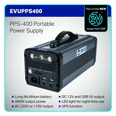 WAI EV Portable Power Supply Backup Battery Charge 3.7V 400W | eBay UK