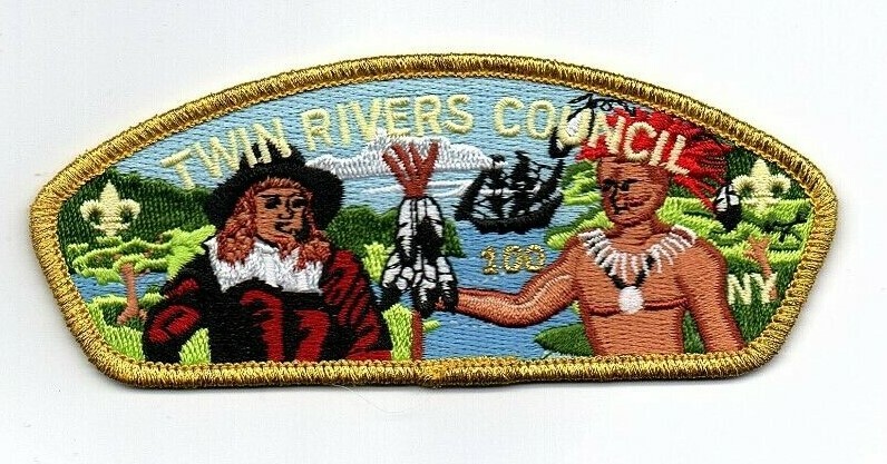 Boy Scout Twin Rivers Council BSA 100 Gold Border CSP | eBay