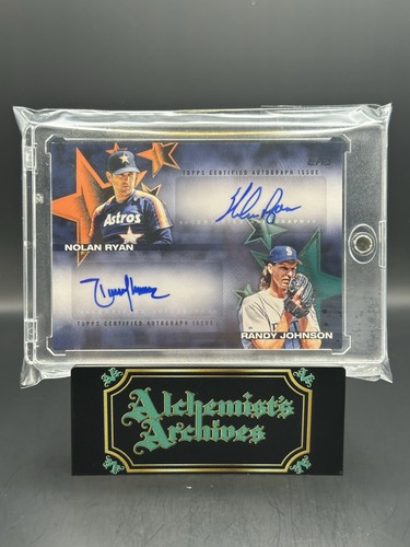 2025 Topps Series 1 Baseball Stars Dual HOF Auto Randy Johnson Nolan ...
