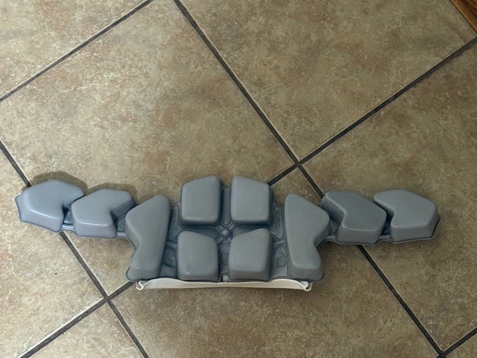 Riddell Revo SPEED Football Helmet Rear Bumper Bladder Pads Gray Large ...