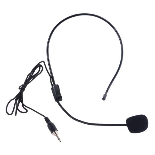 3.5mm Screw Thread Plug Microphone for Head Wear Guide Condenser Mic ...