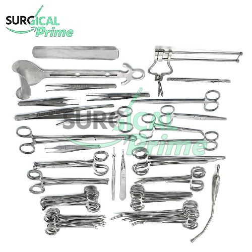 50Pcs Basic Laparotomy Surgical Instruments Set – Stainless Steel Tools ...