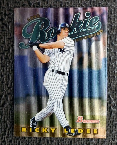 1997 Bowman Chrome Ricky Ledee Yankees 1998 ROY9 Rookie of the Year ...