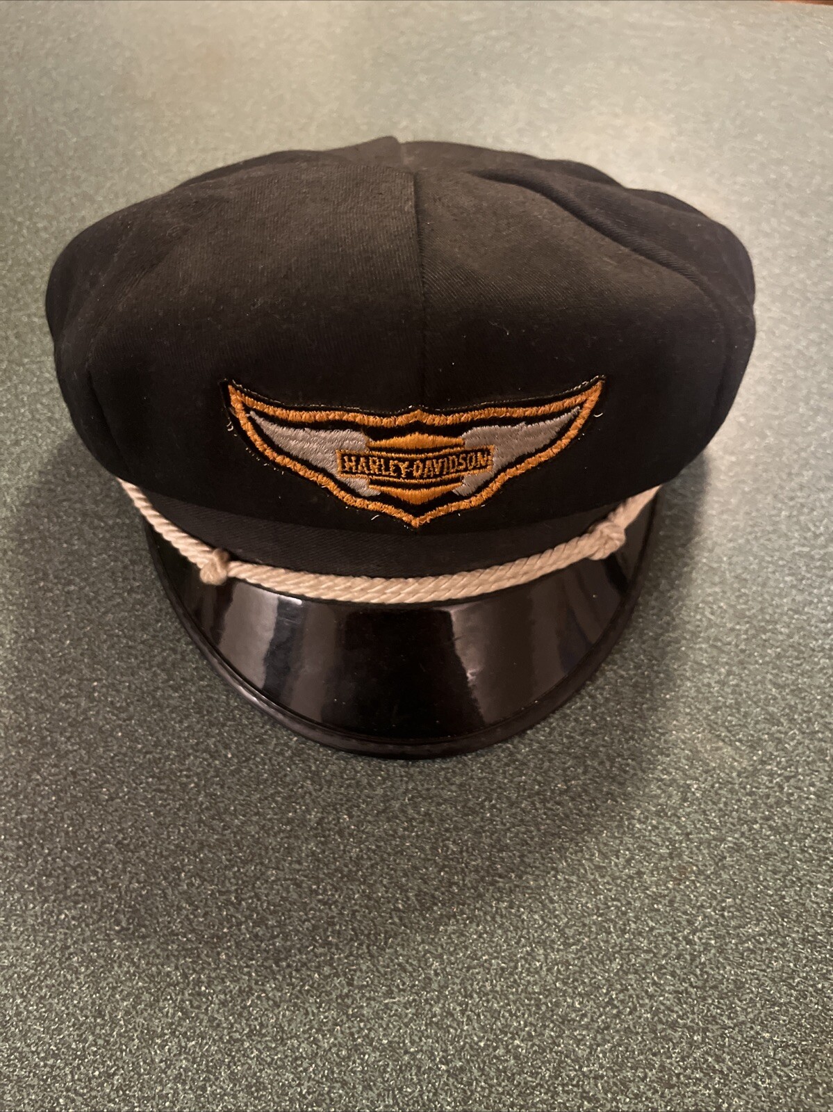 Vintage Authentic Harley Davidson Motorcycle MOCO Captains Hat Brimmed ...