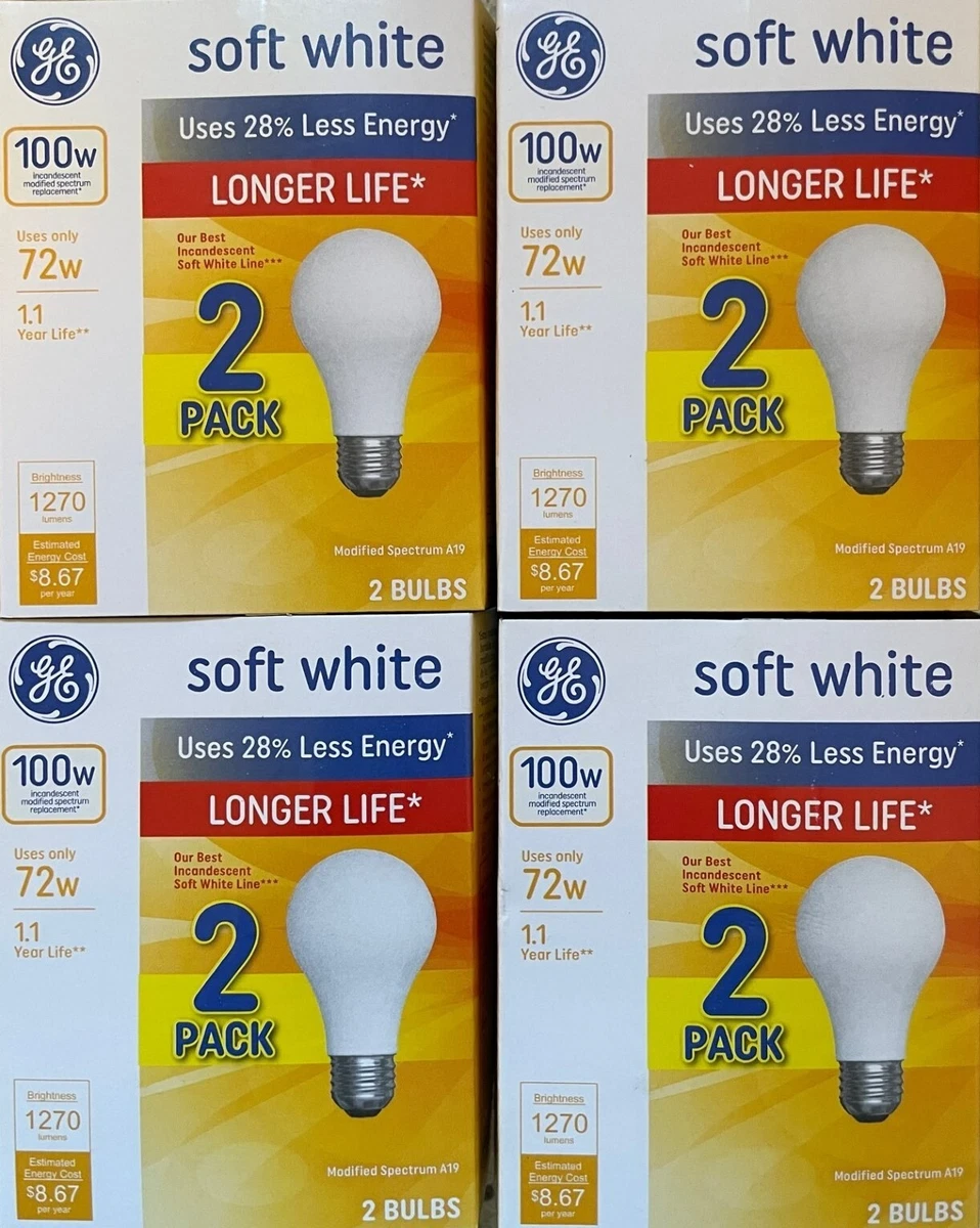 Long Life 100 Watt Incandescent Light Bulbs | Shelly Lighting