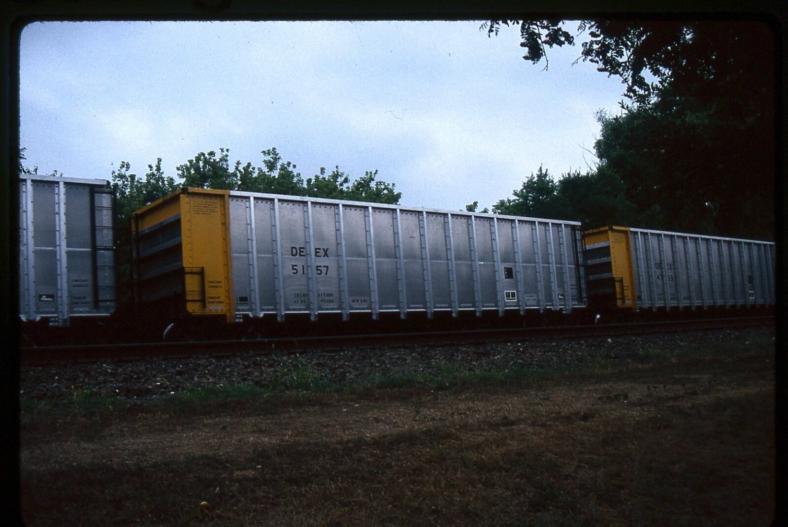 Railroad Slide - DEEX #5157 Hopper Car 1991 La Grange Illinois Freight ...