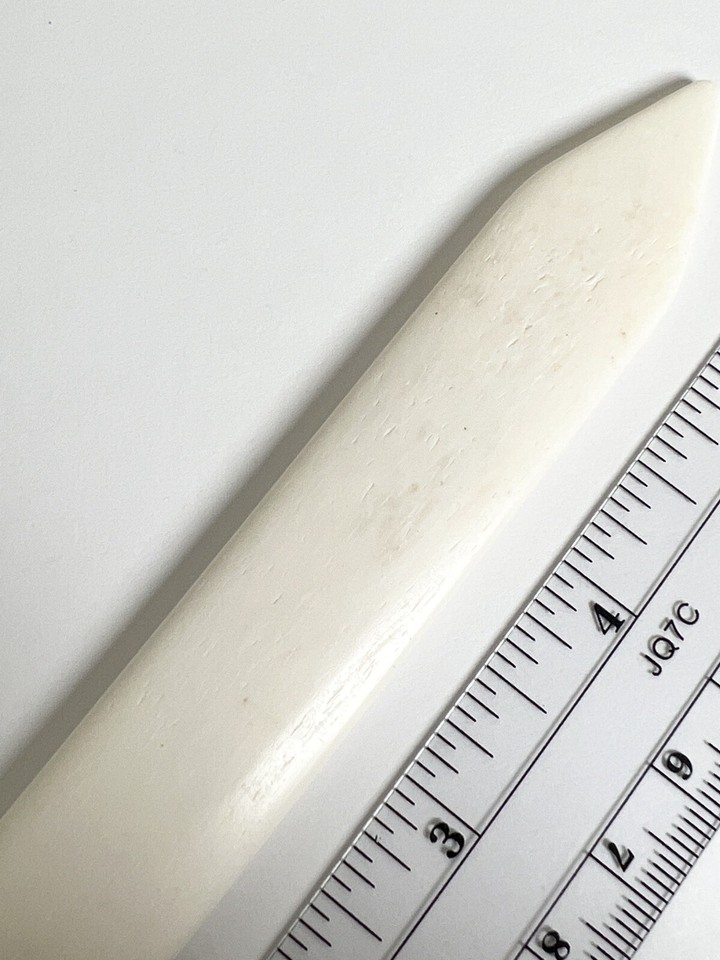 Real Genuine Bone Folder 6” Inch Tool Leather Creasing Bookbinding ...