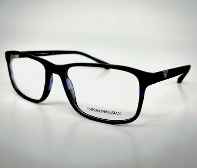 EMPORIO ARMANI EA3098 5549 55-18-145mm MATTE BLACK Eyeglasses Original ...