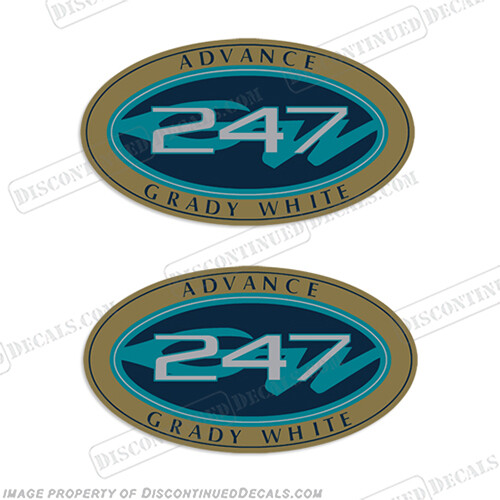 Fits Grady White Advance 247 Logo Decals (Set of 2) | eBay