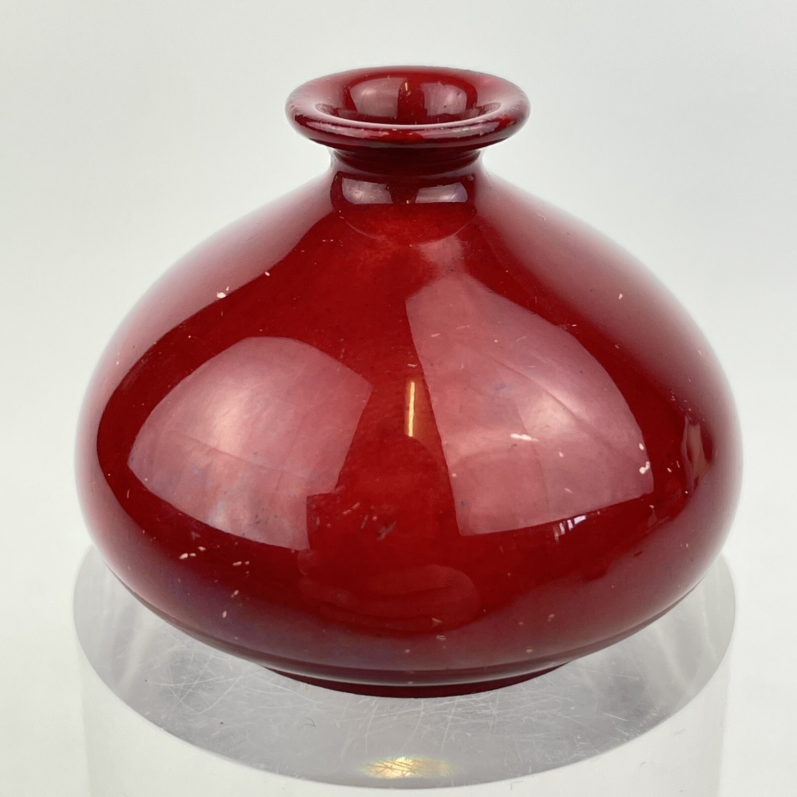 Rare Antique Bernard Moore Flambe Miniature Vase Signed BM 5cm | eBay