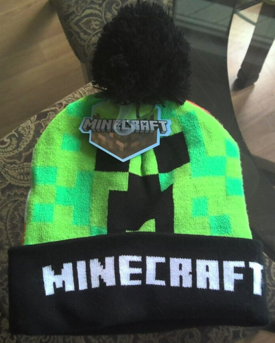 Minecraft Youth TNT Pom Beanie - Winter Hat Toque NEW with Tag FREE US ...
