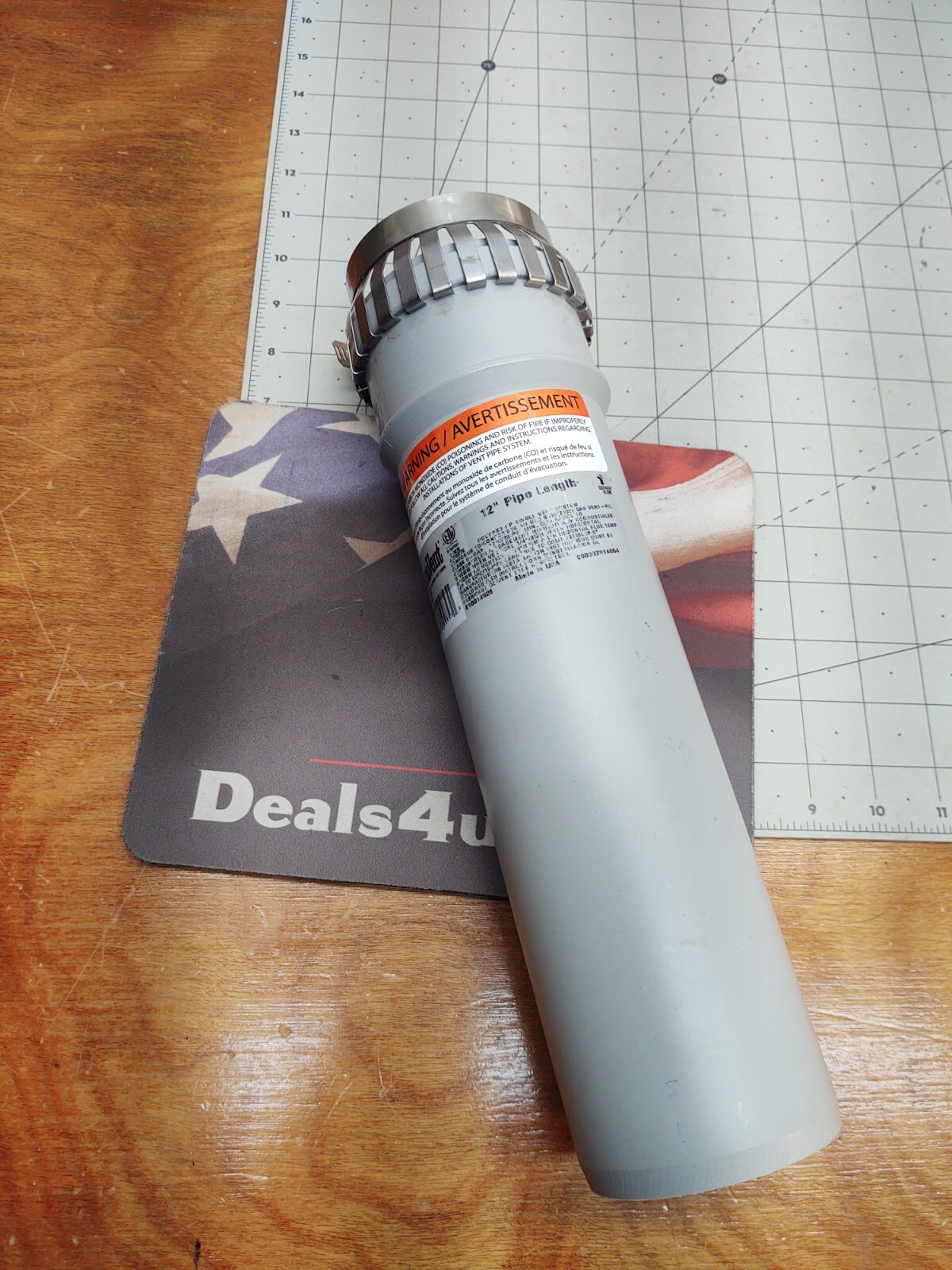 Duravent PolyPro 3PPS-12C 3” Single Wall PP 12” Pipe Length Qty 6 for ...