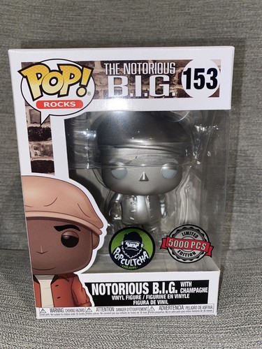 Funko Pop Notorious B.I.G. with Champagne (Platinum) Limited to 5000 ...