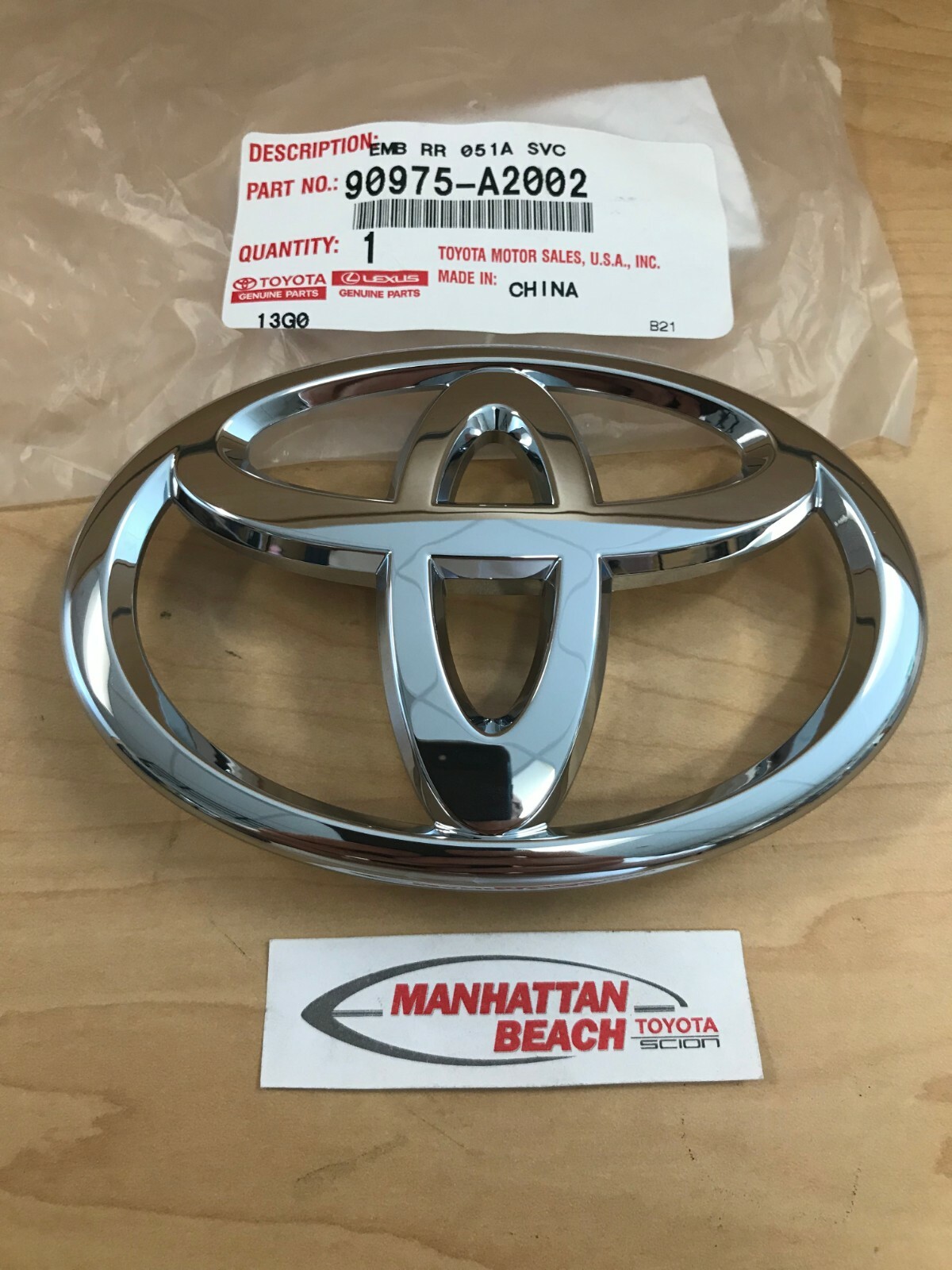 2011-2013 HIGHLANDER NAP FRONT GRILLE Emblem Chrome - OEM NEW! 90975 ...