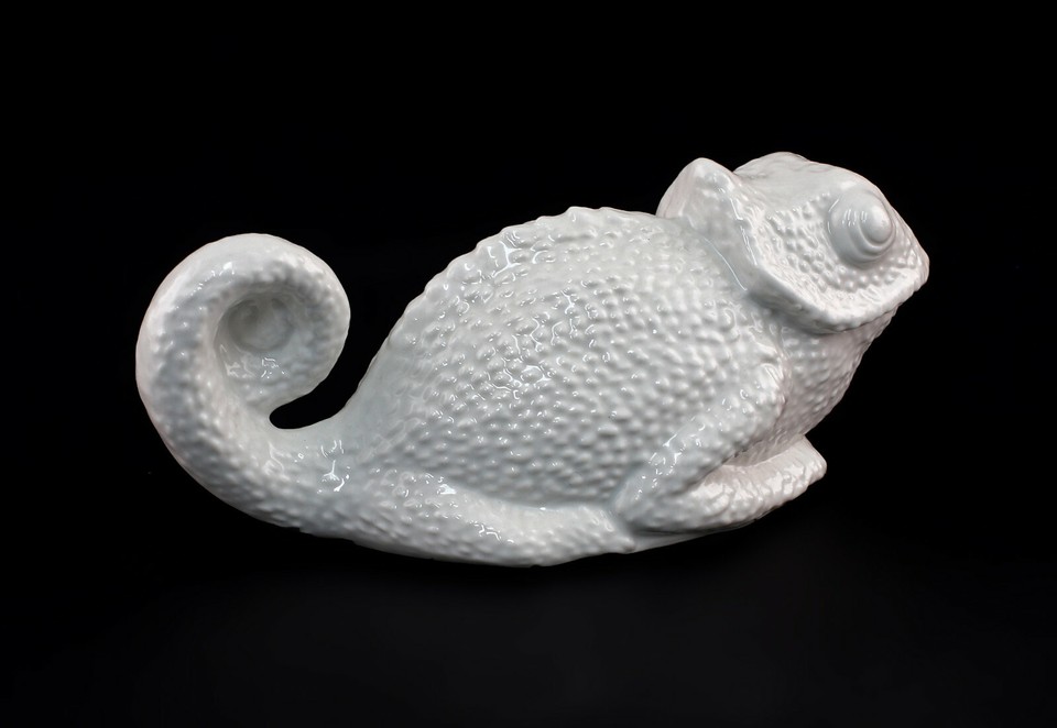 9942856-a Porzellan Figur Chamäleon weiß Wagner&Apel 5x13x5cm | eBay