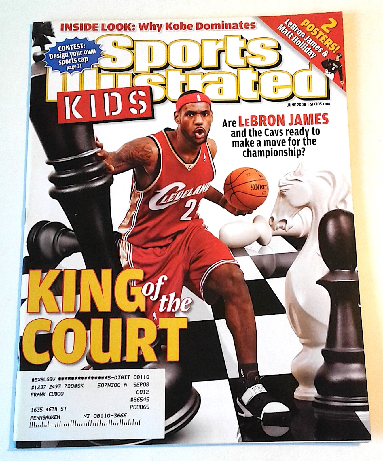 LABRON KING JAMES COVER 2008 SI for KIDS MAG | eBay