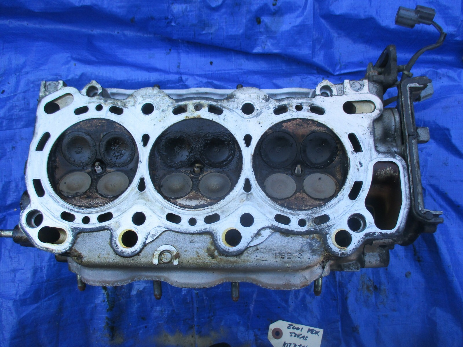 2001 Acura MDX J35A3 left bare cylinder head assembly OEM engine motor ...