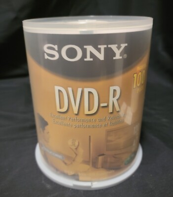 Sony DVD-R 120min 4.7gb - Open Box 77 Blank Disc in Case | eBay