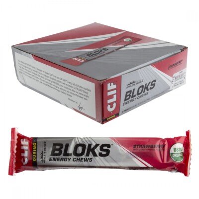 Clif Bar Shot Bloks Energy Chews Strawberry Box of 18 | eBay