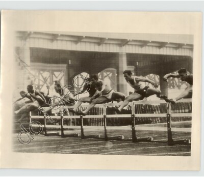 Amazing Hurdle Leap VINTAGE SPORTS Press Photo TRACK RACE 1936 | eBay
