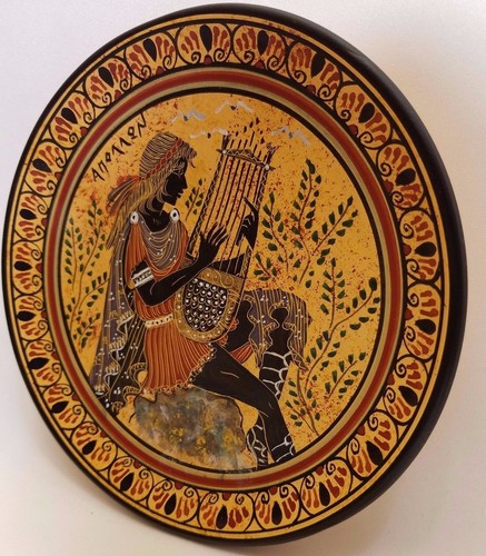 Greek God Apollo Rare Ancient Greek Art Pottery Plate | eBay