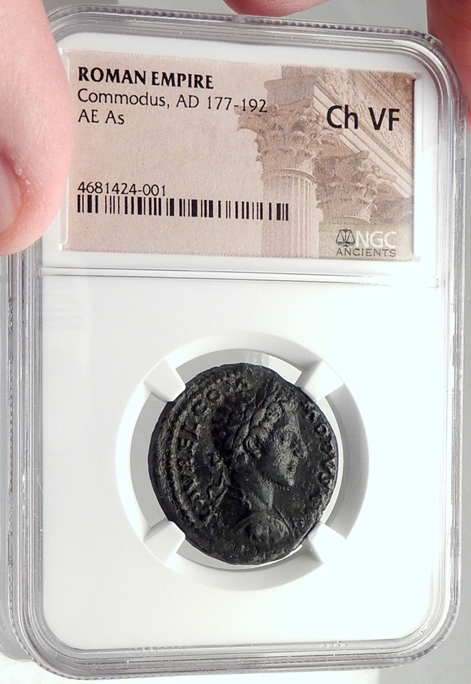 COMMODUS Gladiator Emperor 178AD Authentic Ancient Genuine Roman Coin ...