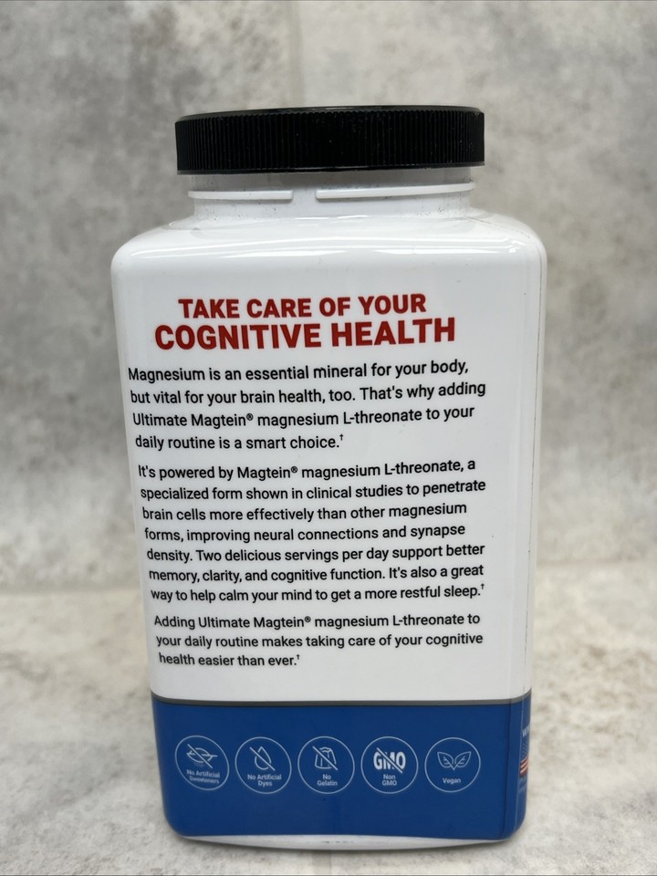 Ultimate Magtein Magnesium L-Threonate, Mixed Berry 60 Soft Chews- Exp ...