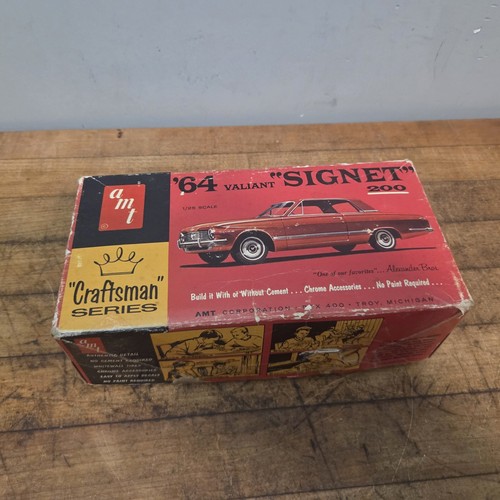 Rare AMT 64 Valiant Signet 200 Model Kit! Missing Parts | eBay